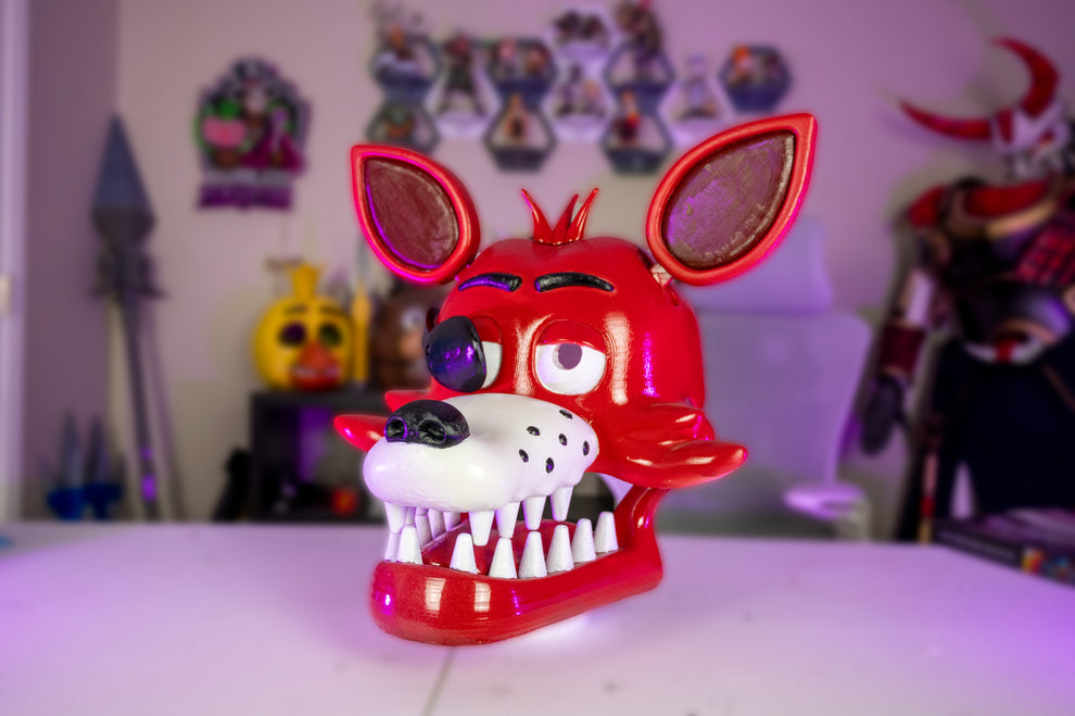 3D Printed Foxy the Pirate Helmet - Five Nights at Freddy's Cosplay Pr ...
